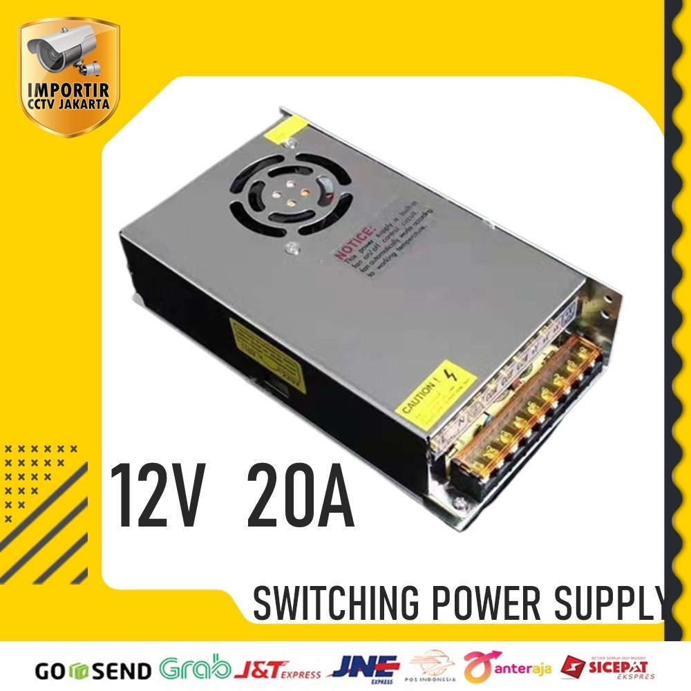 Jual PSU 12V 20A JARING / Power Supply 12V 20A Jaring | Shopee Indonesia