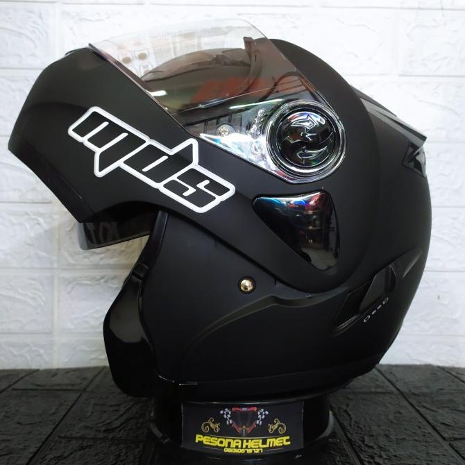 Jual HELM MDS PRO RIDER SOLID BLACK MATT MODULAR DOUBLE VISOR | Shopee ...