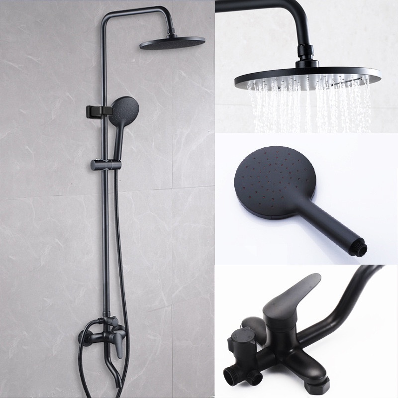Jual Shower Set Shower Kamar Mandi 3 Dalam 1 Set Black Kamar Mandi ...