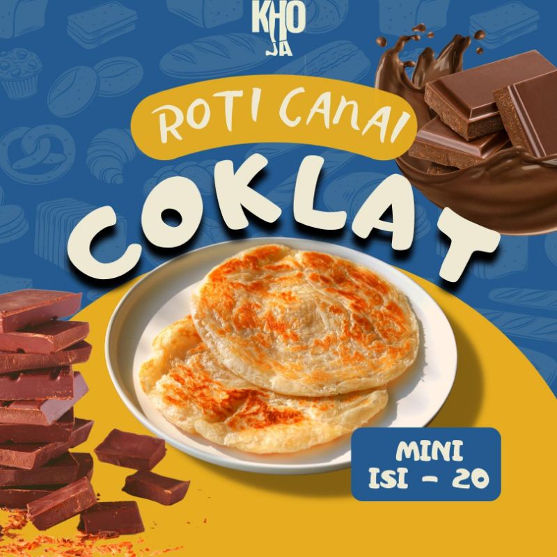 Jual Roti Canai COKLAT / Medium isi 10 / Mini isi 20 / Jumbo isi 5 ...