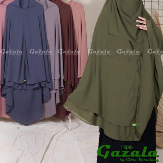 Jual ♜ Jilbab syar'i jumbo ceruty babydolls premium import model polos 2 layer plus cadar tali ...