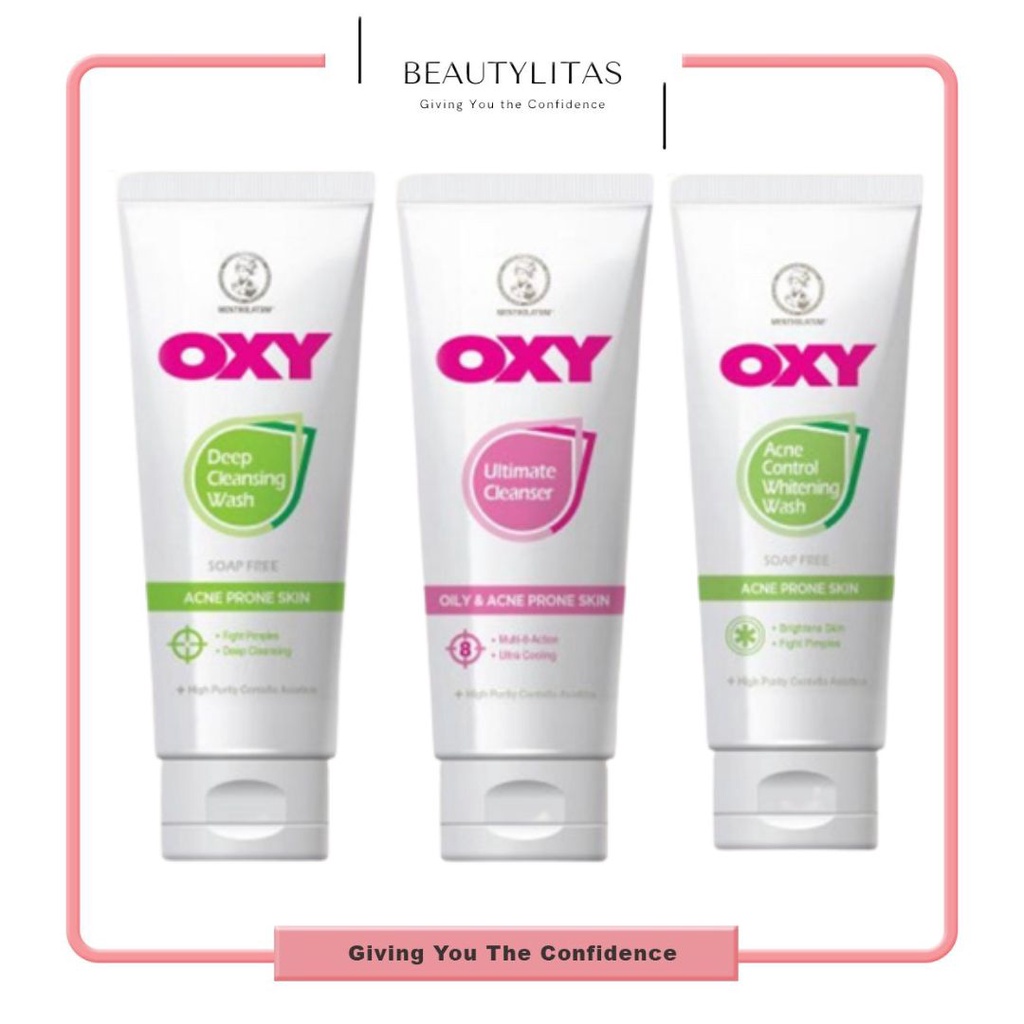 Jual OXY Face Wash / Oxy Acne Control Whitening Wash / Oxy Ultimate ...