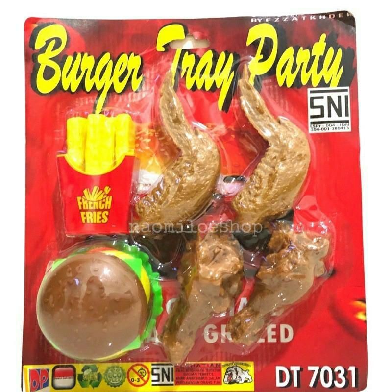 Jual mainan anak masak masakan burger ayam goreng kentang fast food ...