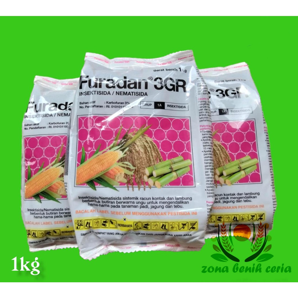 Jual Furadan 3GR Isi 1KG Pengendali Hama Tanaman Dan Hama Tanah ...