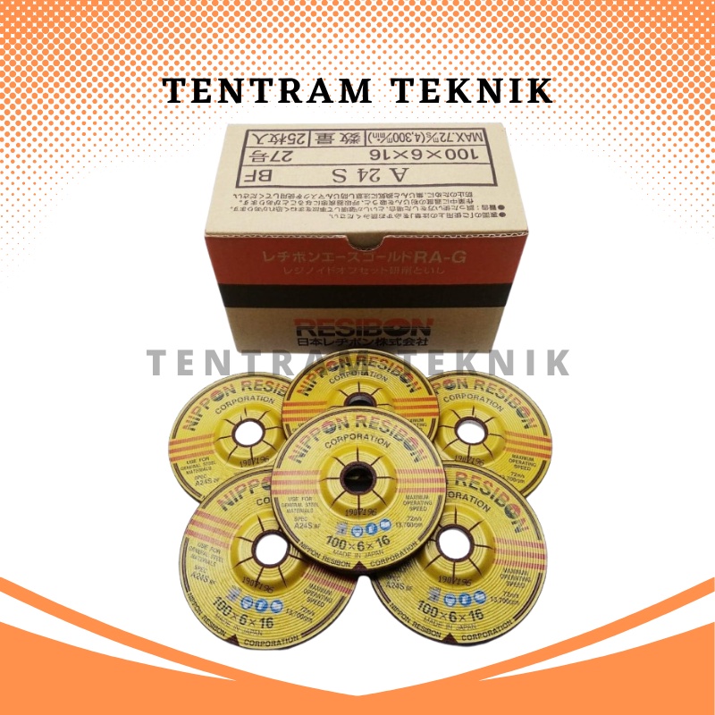 Jual Batu Gerinda Poles Nippon Resibon 4" x 6mm / Nippon Resibon Batu ...