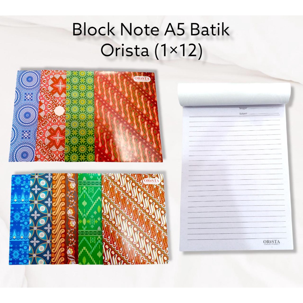 Jual Block Note Batik Orista. BUKU CATATAN | Shopee Indonesia
