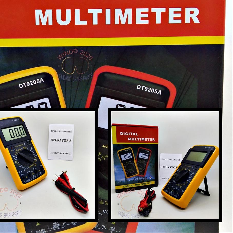Jual AVO METER | MULTI TESTER DIGITAL DT9205A | AVO METER DIGITAL ...