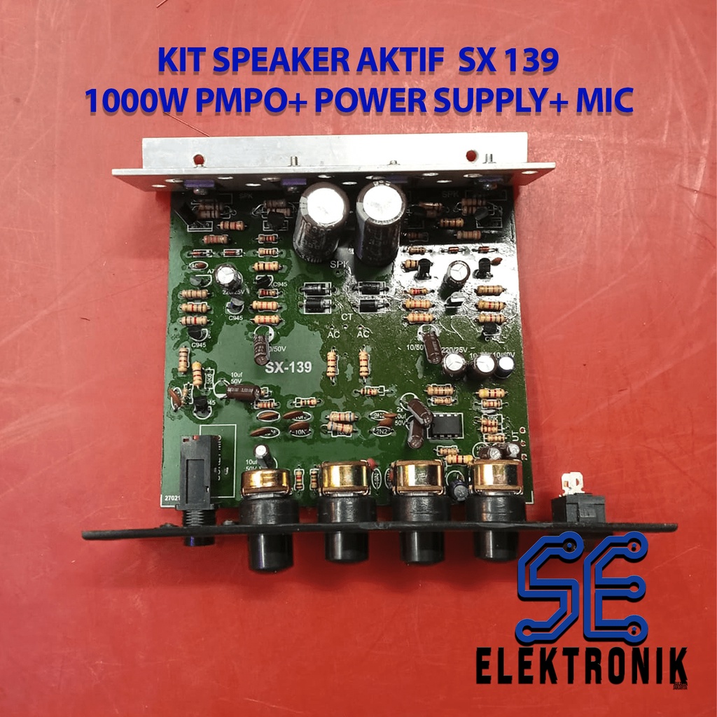 Jual Kit Speaker Aktif 1000W PMPO + Power Supply + Mic - SX 139 ...