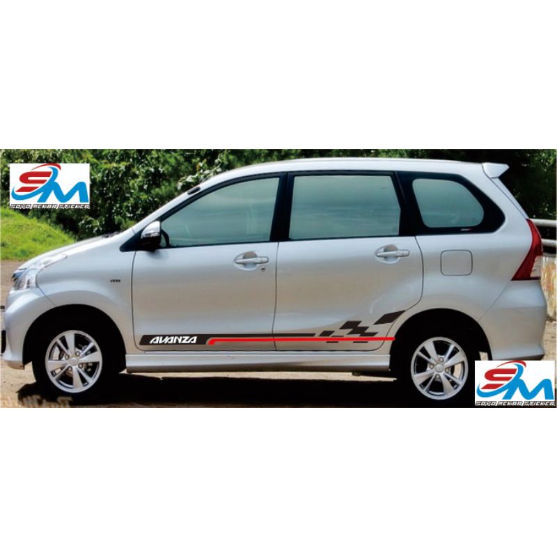 Jual stiker mobil sticker lis mobil garis pintu bawah | Shopee Indonesia