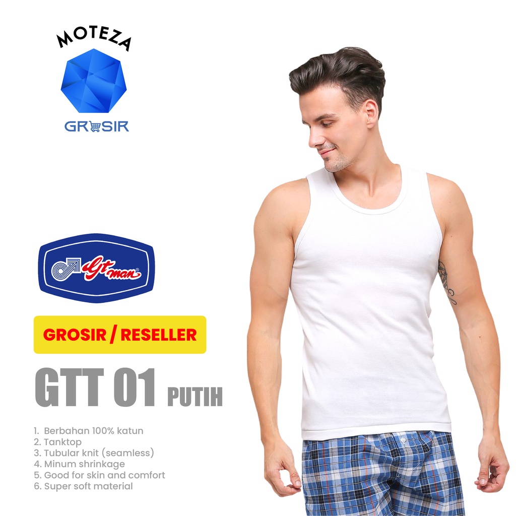 Jual Grosir GT Man GTT01 / GTT 01 - Kaos Dalam Singlet GTMan - Tank Top ...