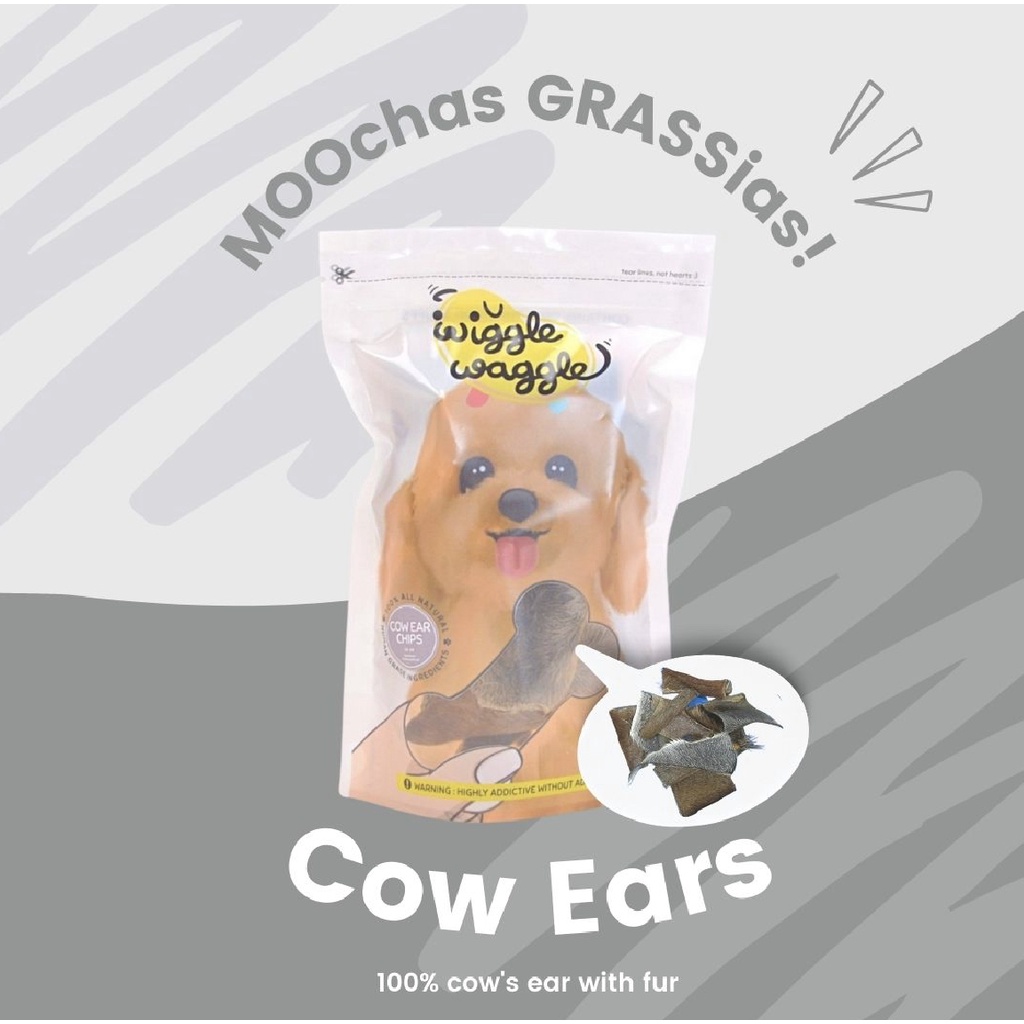 Jual Wiggle Waggle | Cow Ear (Dog Chew Snack - Makanan Anjing) | Shopee ...