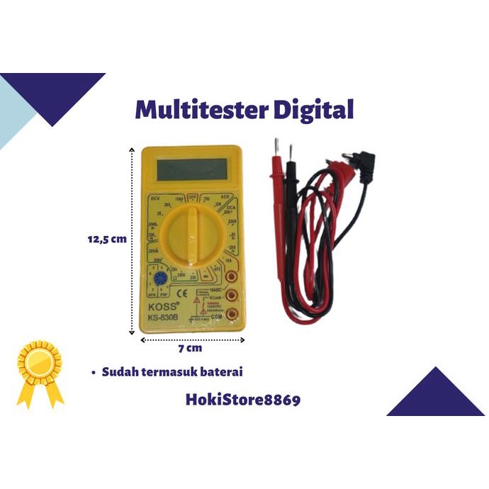 Jual Multimeter Digital Multitester ~ Avometer / Multitester | Shopee ...