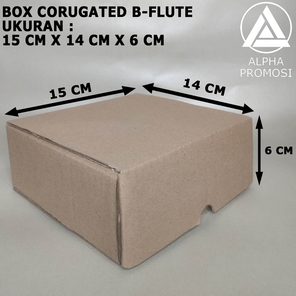 Jual Kardus Packaging 15 X 14 X 6 cm / Box Packaging KRAFT Die Cut ...