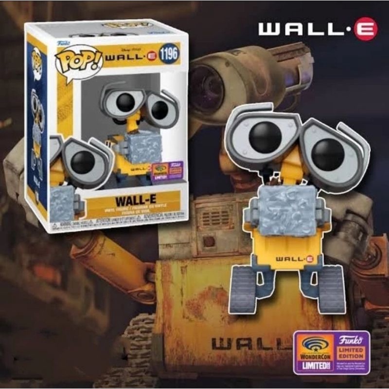 Jual Ready Original Funko Pop Wall E With Trash Cube Disney Pixar Wondercon 2022 Wondrous