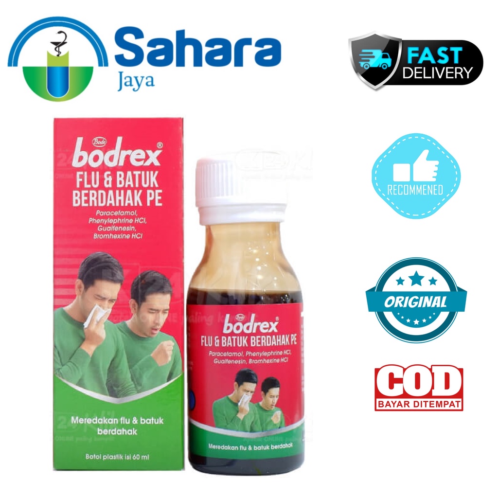 Jual [SJ] Bodrex Flu Dan Batuk Berdahak Sirup 60ml (per Botol) | Shopee ...