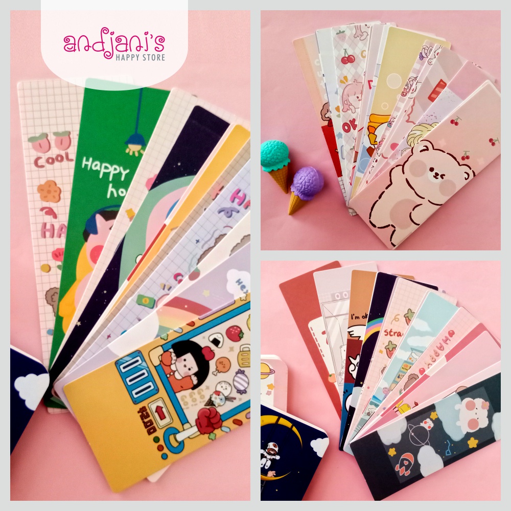 Jual andjanis ||PEMBATAS BUKU KERTAS KARTUN LUCU/ BOOKMARK CARTOON ...