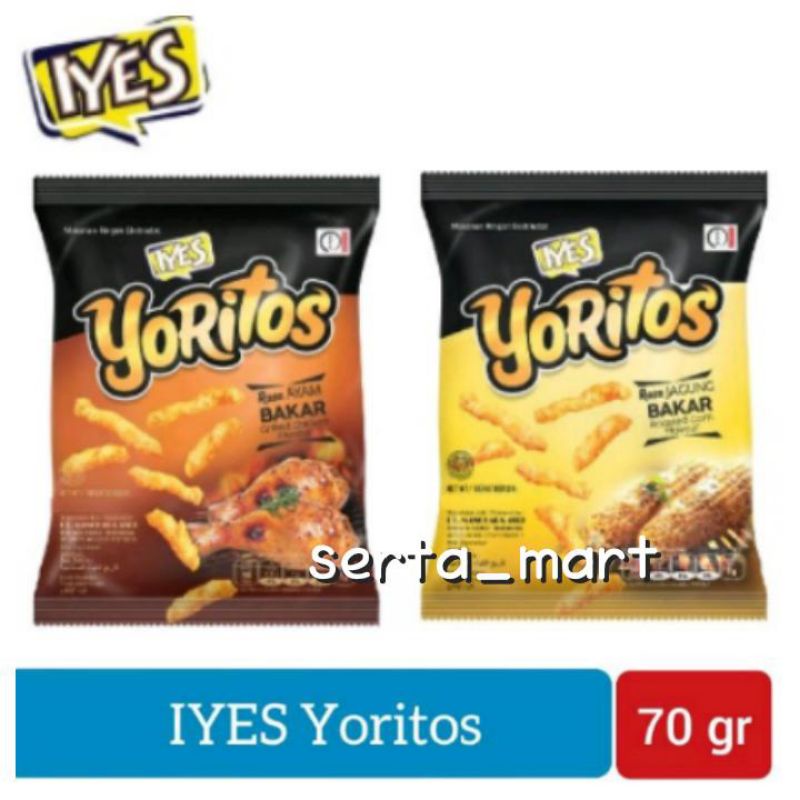 Jual Iyes Yoritos 70gr - Snack Jagung Ekstrudat Rasa Ayam Bakar ...
