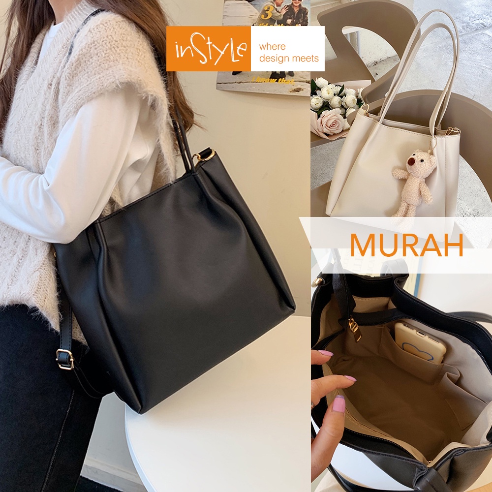 Jual Tas Bahu Wanita Korea Shoulder Bag PU Leather - MURAH (T2-022 T6 ...