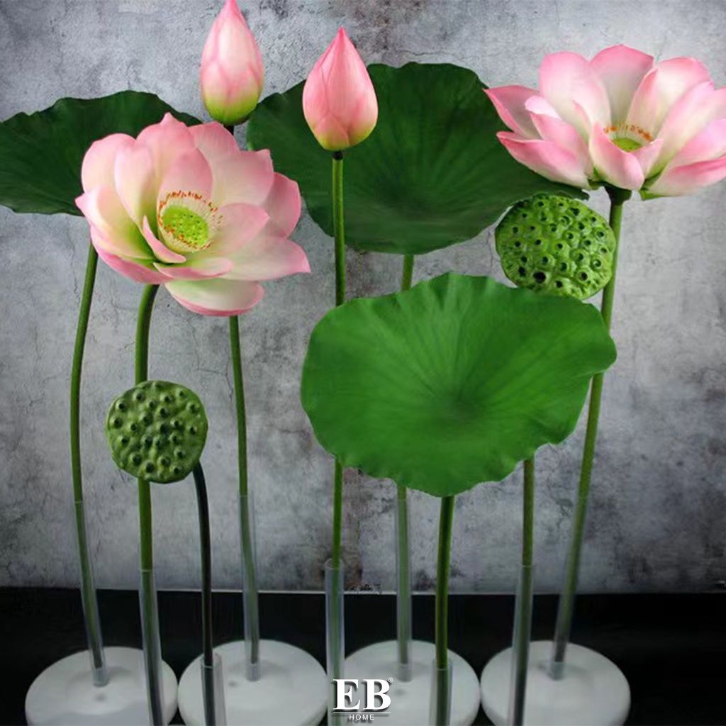 Jual Bunga Tangkai Palsu Hias Dekorasi / Artificial Lotus Parts EB Home ...