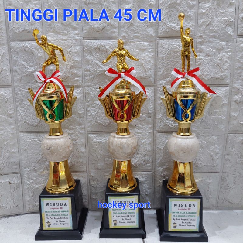 Jual Trophy Piala Badminton Tenis Meja Basket Voli Silat/Karate Sepak ...