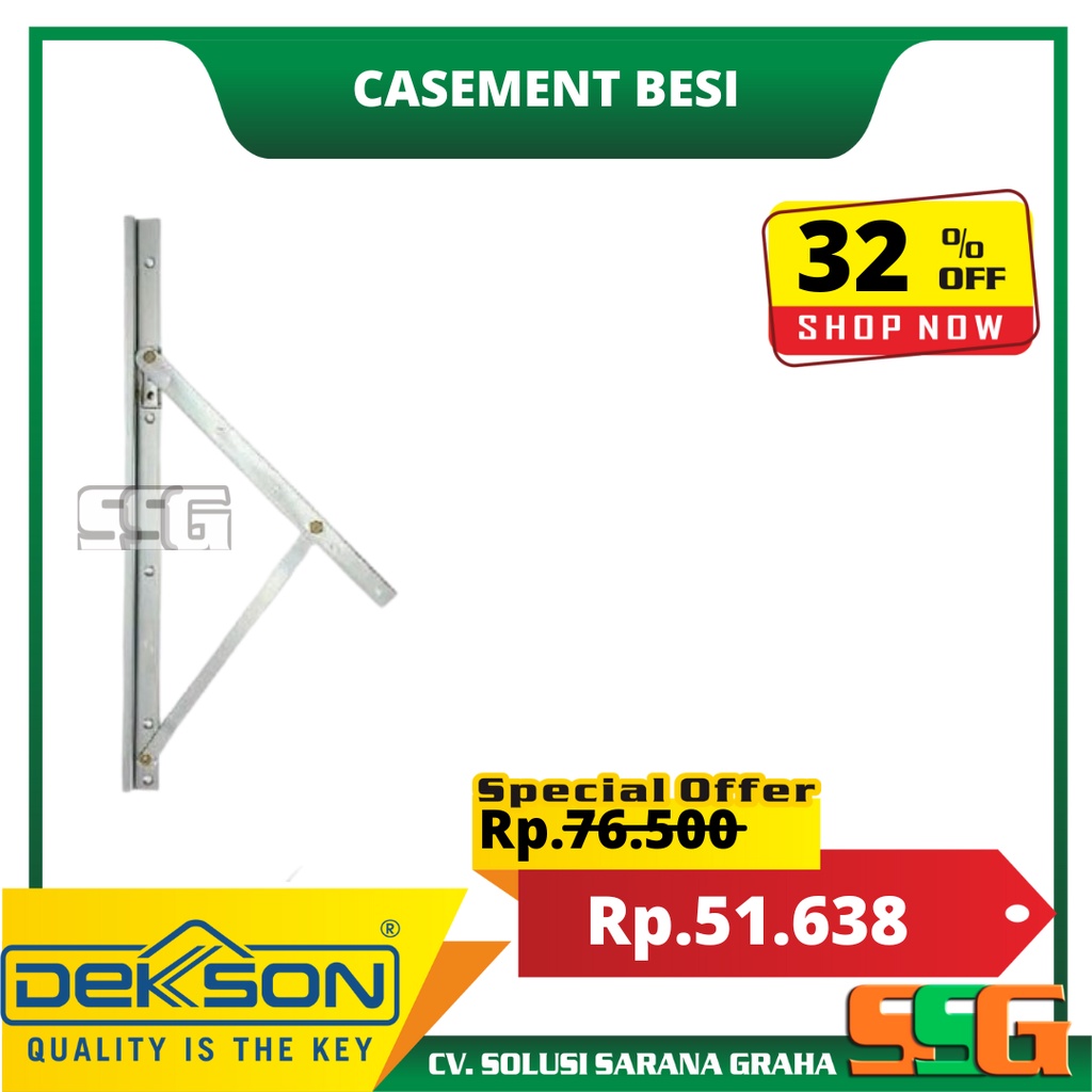Jual Engsel Casement Dekson Dekkson Friction Stay IRON 8 Inch Engsel ...