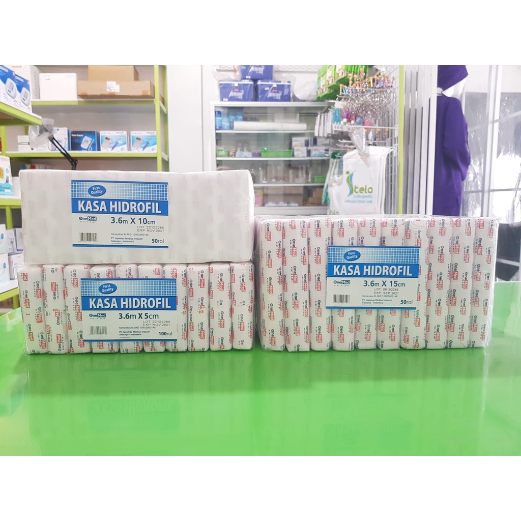 Jual Onemed Kasa Hidrofil Gulung/Kasa Perban One Med Hidrofil/Onemed ...