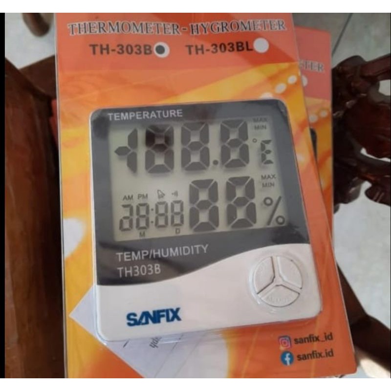 Jual New THERMOMETER HYGROMETER SANFIX TH-303 | Shopee Indonesia