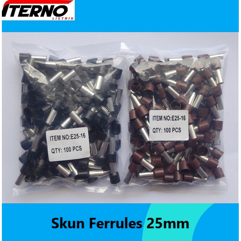 Jual Skun Kabel Ferrules 25mm E25-16 E2516 Warna | Shopee Indonesia