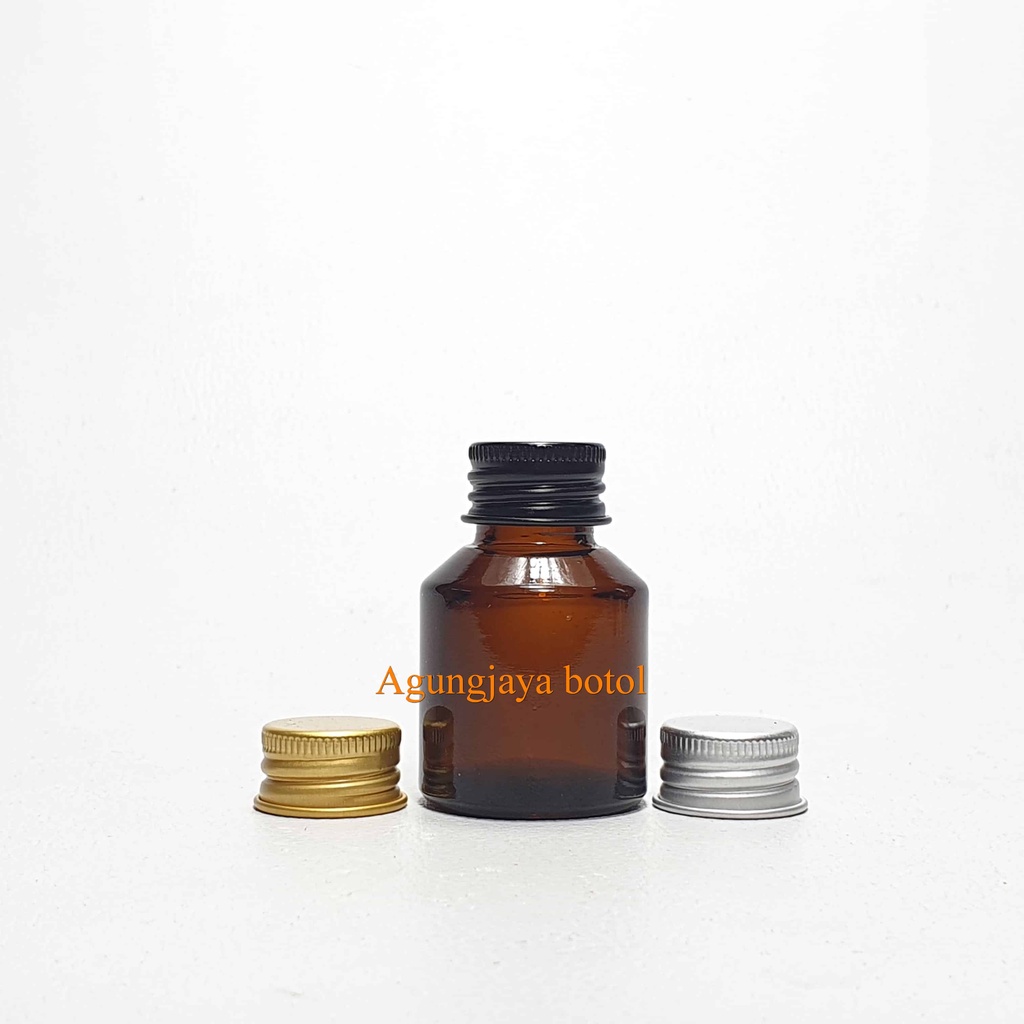 Jual Botol Kaca GD 15 Ml Amber Original Tutup Alu Ulir / Botol Kaca ...