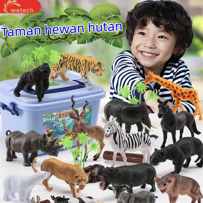 Jual Wetech Mainan Figure Hewan Animal Box 58PCS Hewan Zoo / Dinosaurus ...