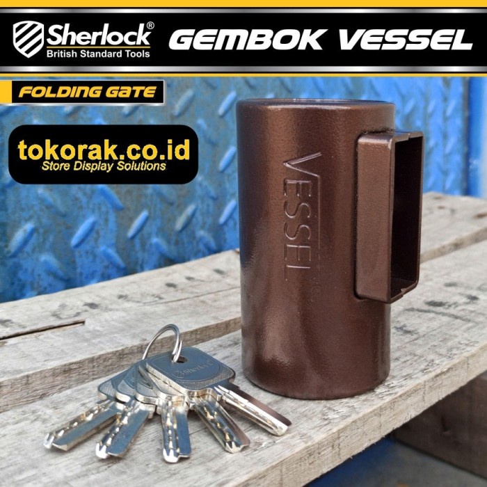 Jual Murah Gembok Vessel Folding Gate Sherlock Gembok Tabung Ruko ...