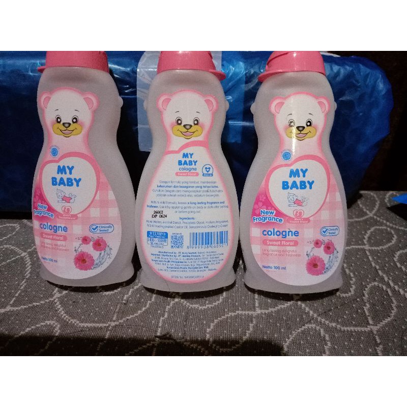 Jual My baby cologne sweet floral 100ml pink | Shopee Indonesia