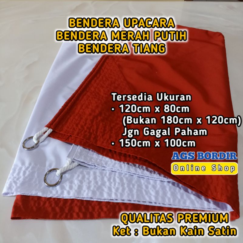 Jual Bendera upacara bendera merah putih ukuran 120x80 150x100 ...