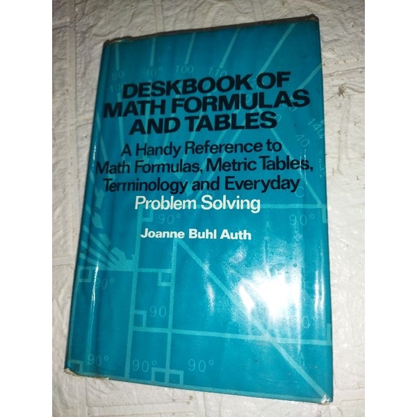 Jual DESKBOOK OF MATH FORMULAS AND TABLES / problem solving | Shopee ...