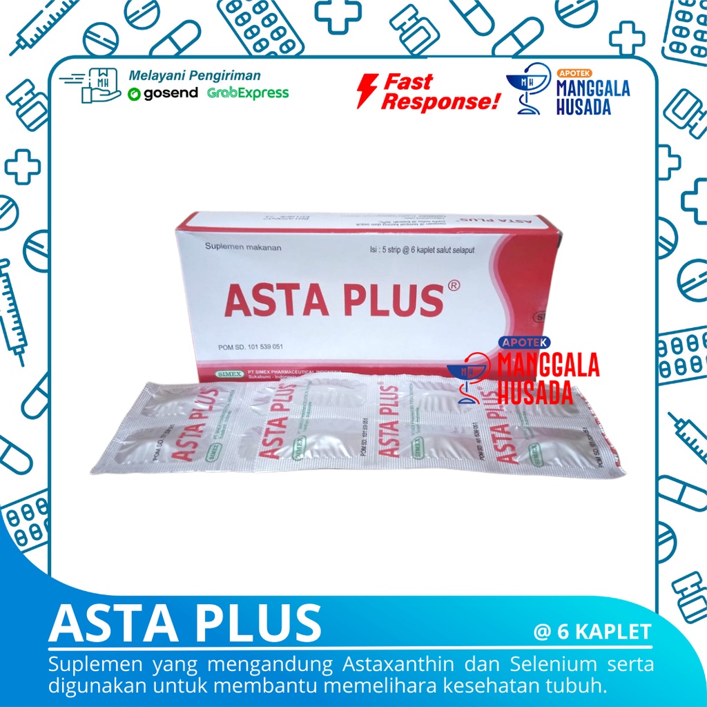 Jual ASTA PLUS SUPLEMEN @ 6 KAPLET | Shopee Indonesia