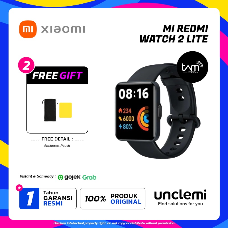 Jual Xiaomi Redmi Watch 2 Lite Smartwatch with SpO2 Garansi Resmi ...