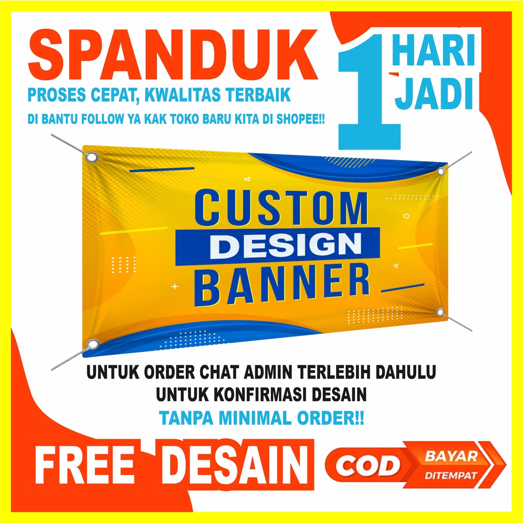 Jual CETAK BANNER SATU HARI JADI TEBAL BAHAN 280 GRAM | Shopee Indonesia