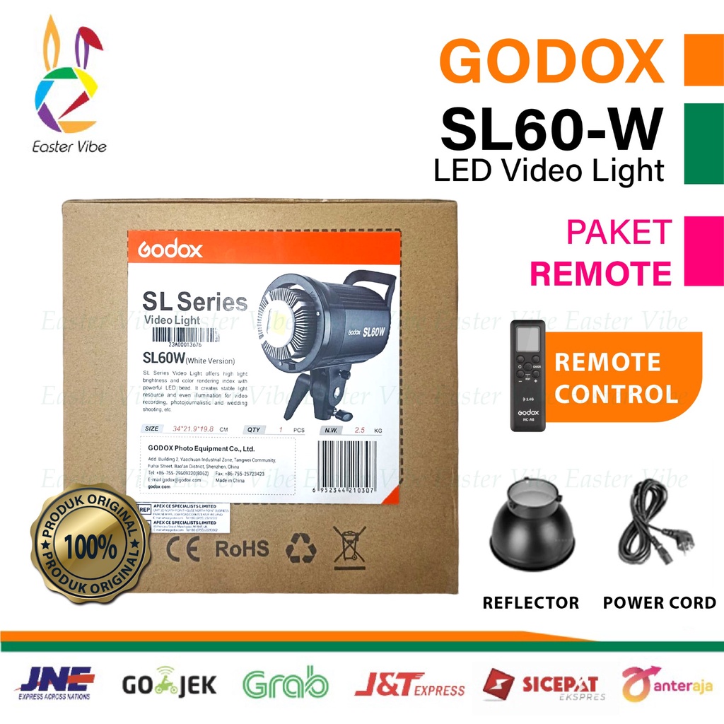 Jual GODOX SL 60 W SL60W SL60 VIDEO LED BOWENS MOUNT SL-60 WHITE LED ...