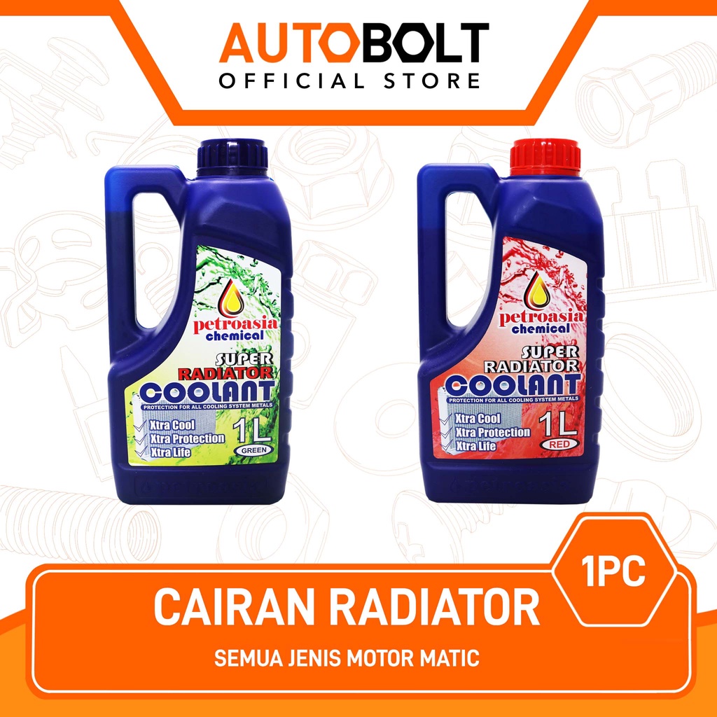 Jual Cairan Radiator 1L Motor Matic Honda PETROASIA Air Water Coolant ...