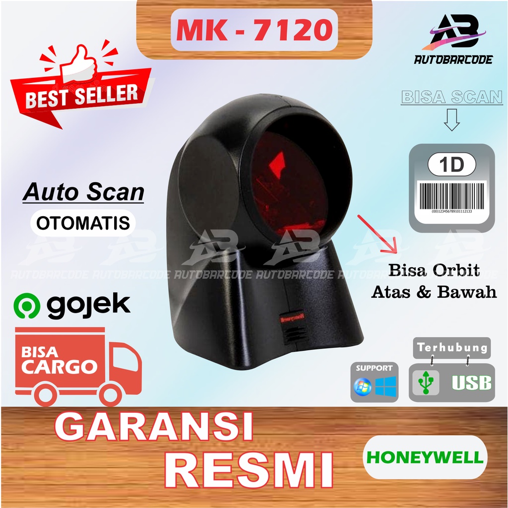 Jual Honeywell MK-7120 Scanner Omni Autoscan Barcode 1D Auto Scan Kasir Toko MK 7120 MK7120 MS ...