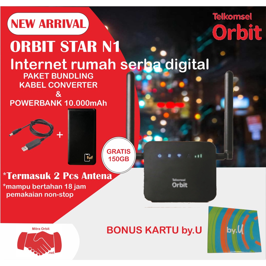 Jual (PAKET LENGKAP) Modem Telkomsel Orbit Star N1 HKM0127-A | Shopee ...