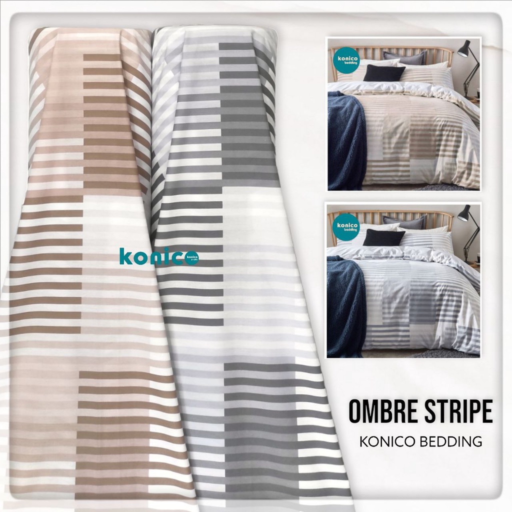 Jual KONICO kain Katun sprei Meteran Motif MINIMALIS OMBRE STRIPE Tabur Star Esra GROW Catra ...
