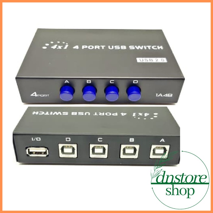 Jual PRINTER SWITCH 4 PORT / MANUAL SWITCH PRINTER 4 PORT / DATA SWITCH | Shopee Indonesia