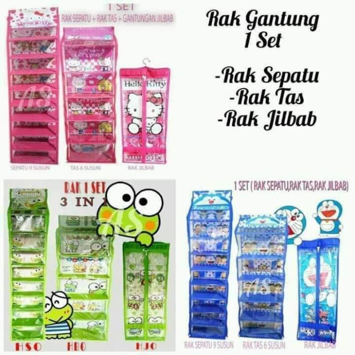 Jual RAK SET HBO 3 IN 1 ( RAK TAS+RAK SEPATU+RAK JILBAB ) | Shopee ...