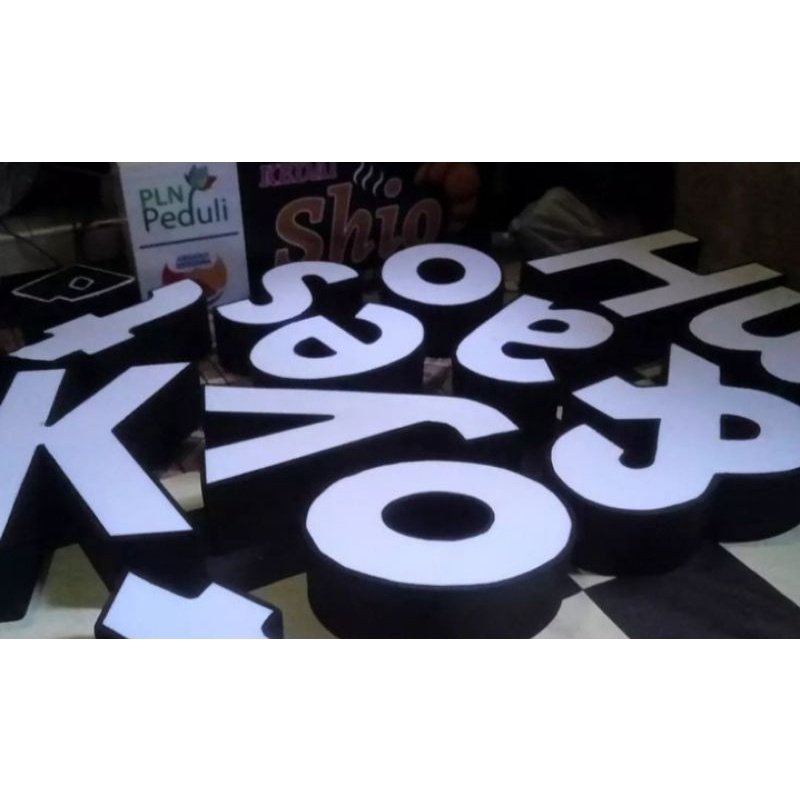 Jual huruf timbul akrilik led | Shopee Indonesia