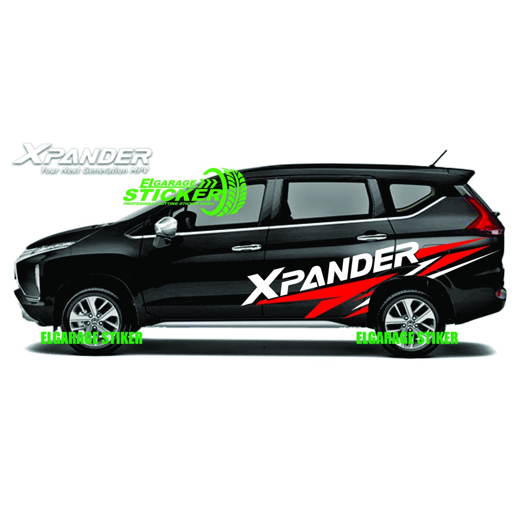 Jual Stiker mobil xpander cutting stiker striping variasi body mobil xpander stiker mobil ...