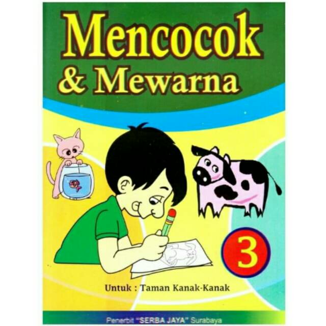 Jual Buku Anak Mencocok & Mewarna 3 untuk TK Serba Jaya | Shopee Indonesia