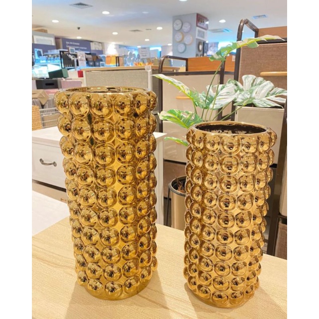 Jual Informa vas bunga keramik gold mewah richmond | Shopee Indonesia