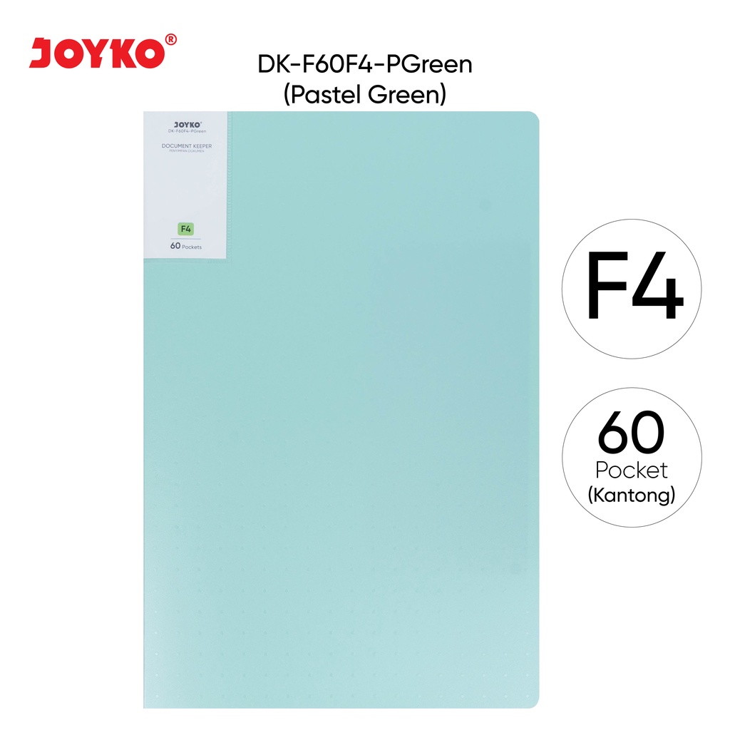 Jual Document Keeper Clear Holder Map File Dokumen Folder Joyko F4 ...