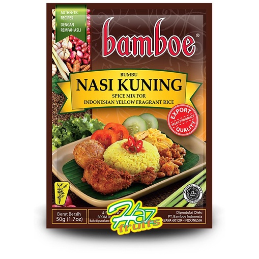 Jual Bumbu Instant Bamboe Nasi Kuning | Bumbu Nasi Kuning Instant ...